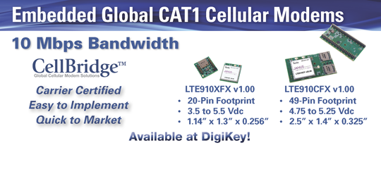 Janus IoT product and service solutions using LTE telecommunication modems